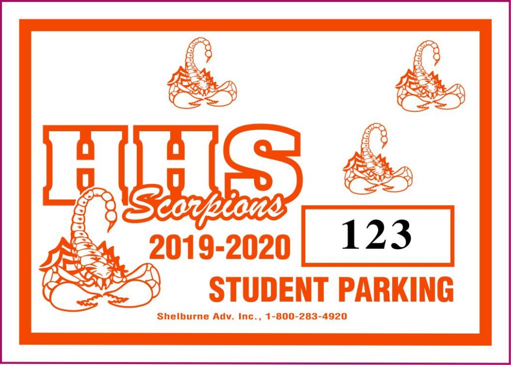 High School Parking Decals, Parking Permits & Stickers, tags | Parking ...